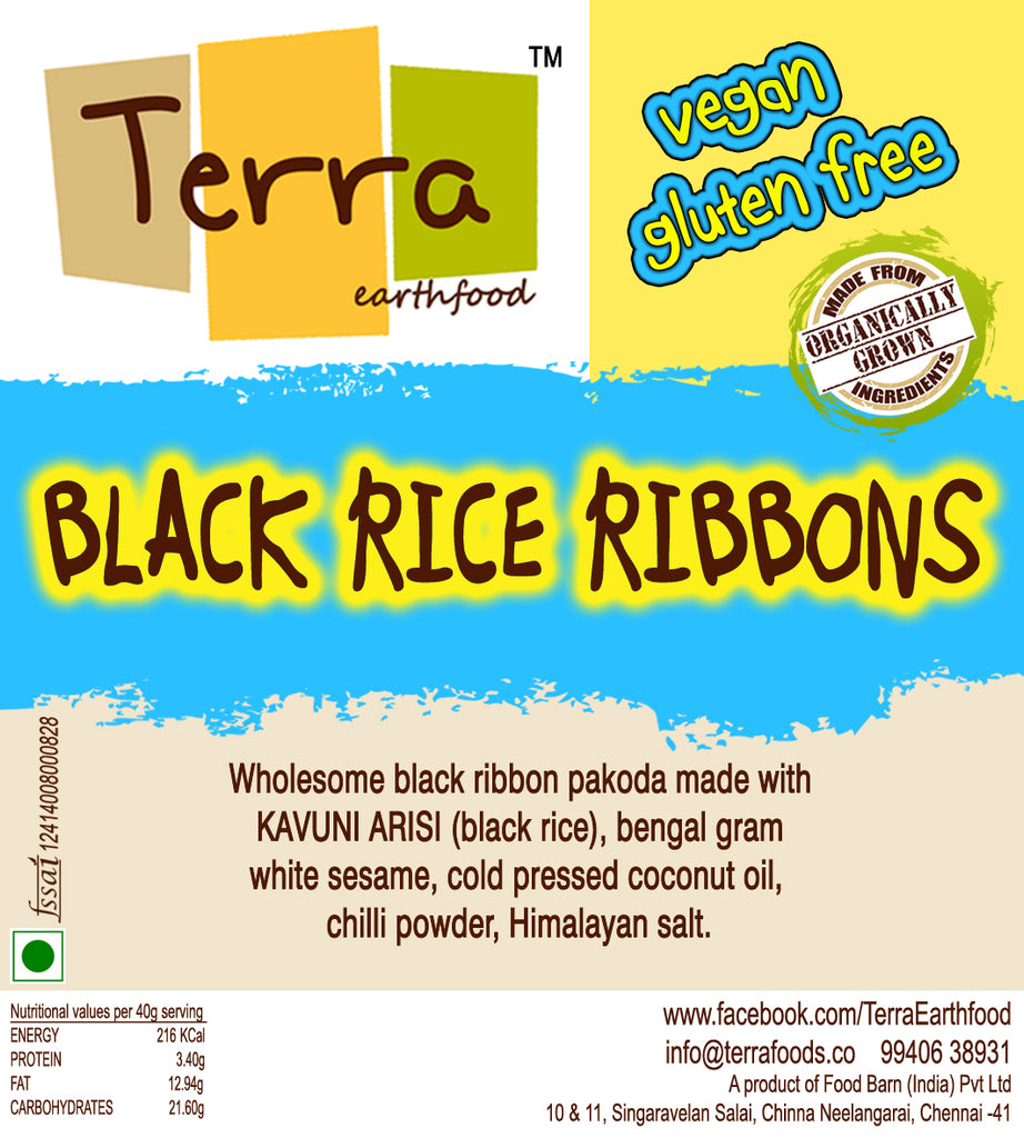 Terra-Black Rice Ribbons – Terra Earthfood