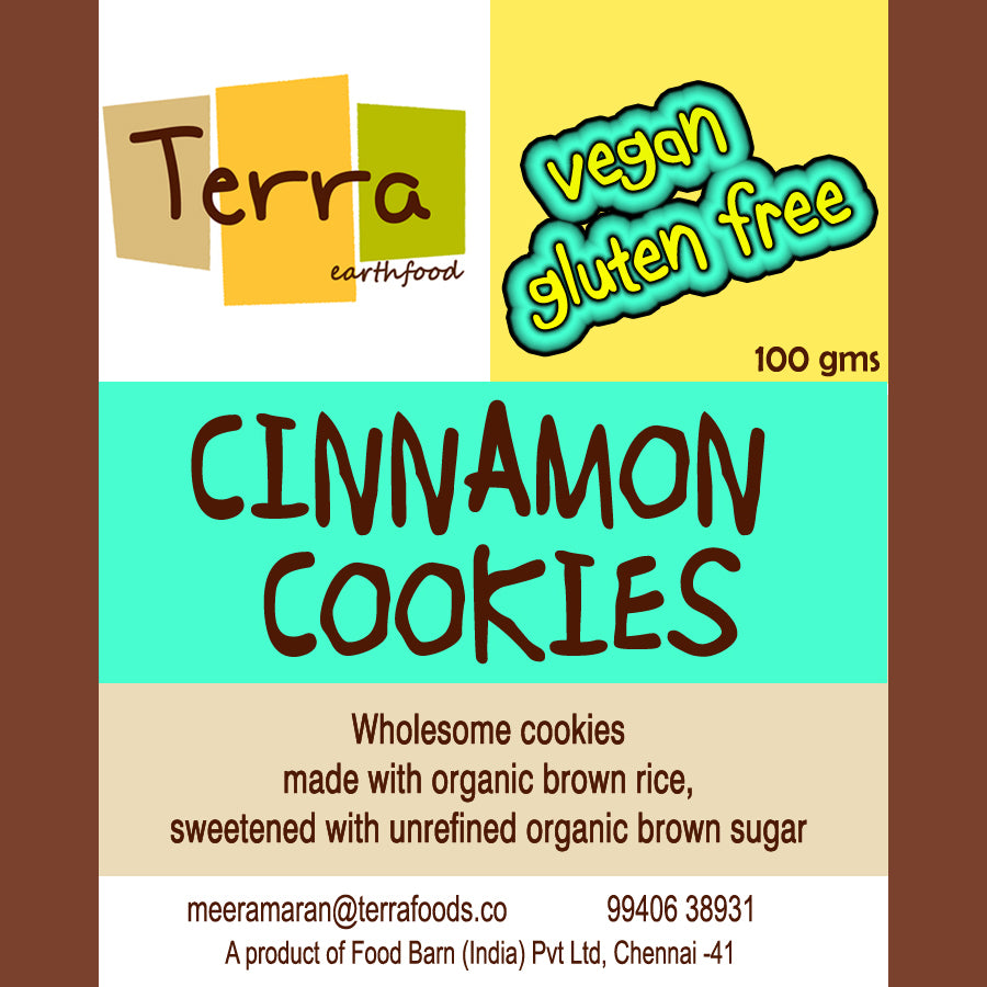 Terra-Cinnamon Cookies (GF, Vegan) – Terra Earthfood
